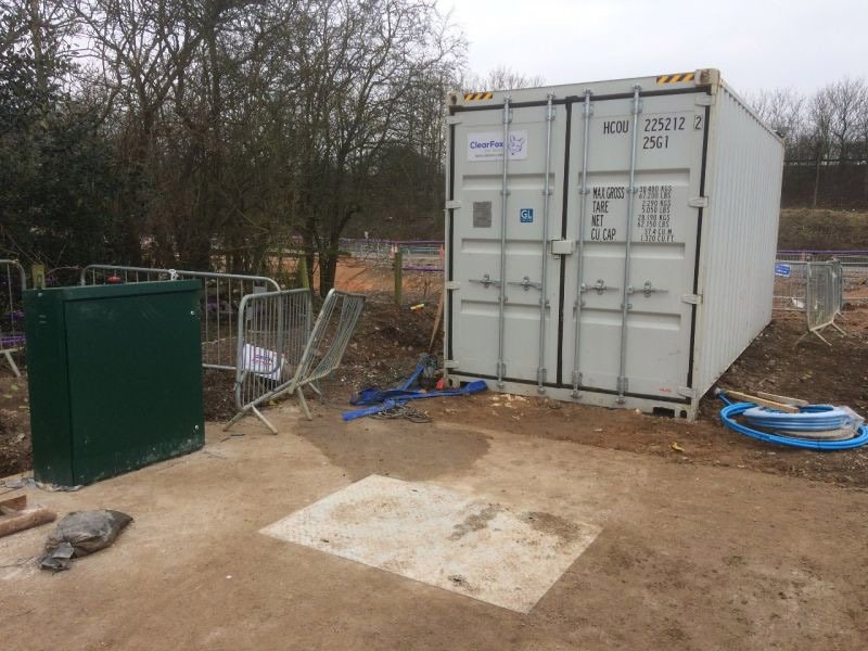 Temporary construction site wastewater treatment in UK - clearfox.com ...
